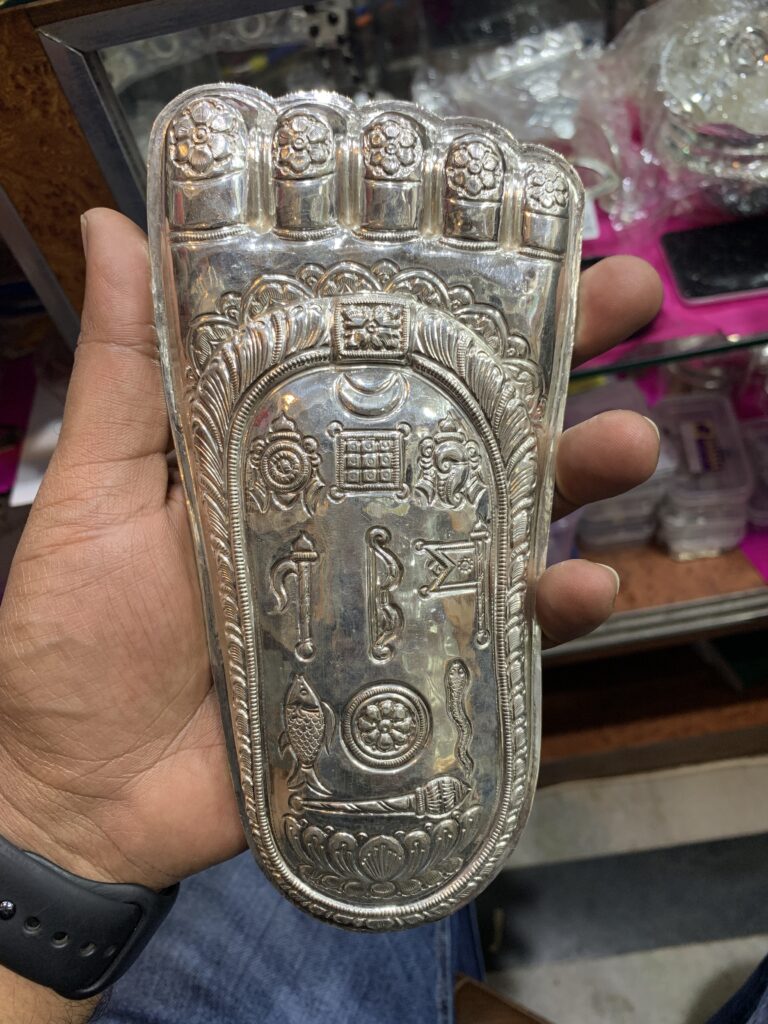 Vishnu Paada - Pure Silver Pooja Article - Shama & Brother